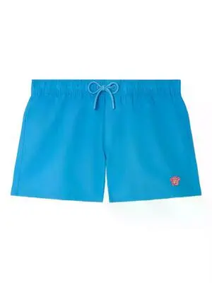 Versace Medusa-Embroidered Swim Shorts Blue