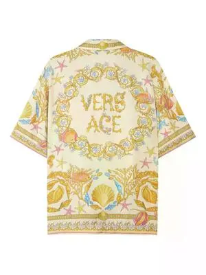 Versace Underwater Barocco Silk Shirt