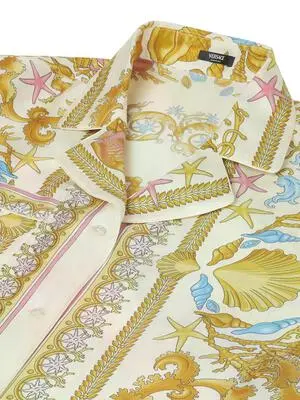 Versace Underwater Barocco Silk Shirt
