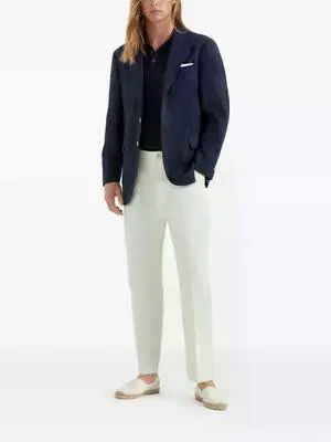 Brunello Cucinelli Linen Blazer - Blue