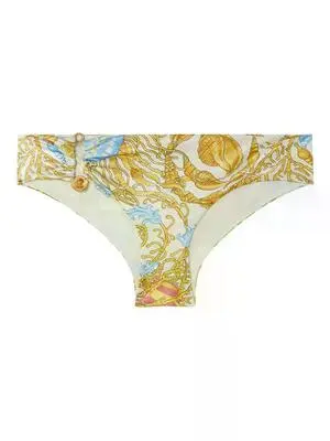 Versace Underwater Barocco Bikini Bottom - Neutrals