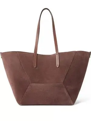Brunello Cucinelli Suede Tote Bag - Red