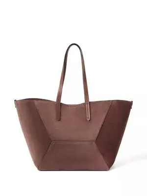 Brunello Cucinelli Suede Tote Bag - Red