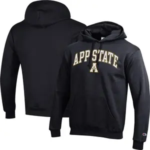 Champion Appalachian State Mountaineers Arch Over Logo Pullover Hoodie - Black