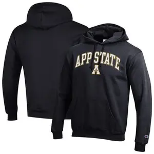 Champion Appalachian State Mountaineers Arch Over Logo Pullover Hoodie - Black