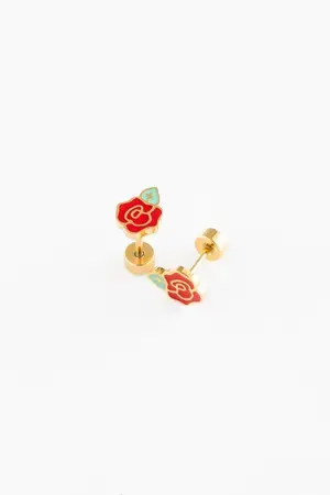 PIP POP Rose Stud Earrings