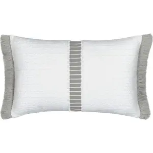 ELAINE SMITH Deluxe Boucle Textured Indoor & Outdoor Woven Accent Pillow - Cloud