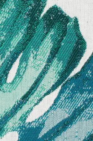 Elaine Smith Leaf Indoor & Outdoor Woven Accent Pillow