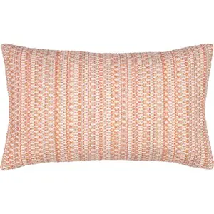 Elaine Smith Kaleidoscope Chenille Micro Check Indoor & Outdoor Woven Accent Pillow - Clay