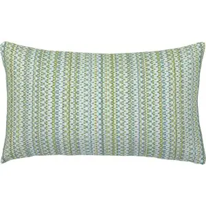 Elaine Smith Kaleidoscope Chenille Micro Check Indoor & Outdoor Woven Accent Pillow - Spring