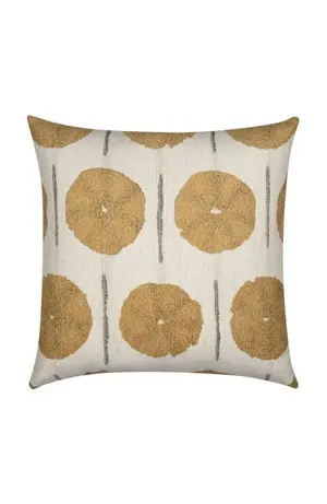 ELAINE SMITH Solstice Jacquard Indoor & Outdoor Woven Accent Pillow - Gold
