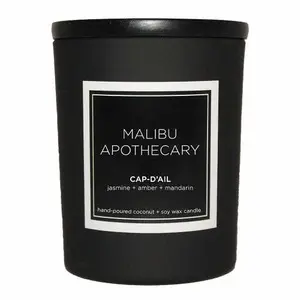 MALIBU APOTHECARY Mini Matte Black Candle - Laguna Beach