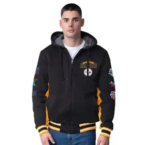 G-III EXTREME Pittsburgh Steelers No Huddle Commemorative Full-zip Hoodie Jacket - Black