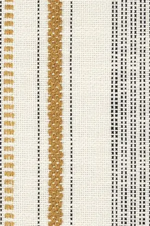 ELAINE SMITH Pathway Textured Stripe Indoor & Outdoor Woven Accent Pillow - Gold