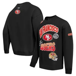 PRO STANDARD San Francisco 49ers Turn It Up Drop Shoulder Pullover Sweatshirt
