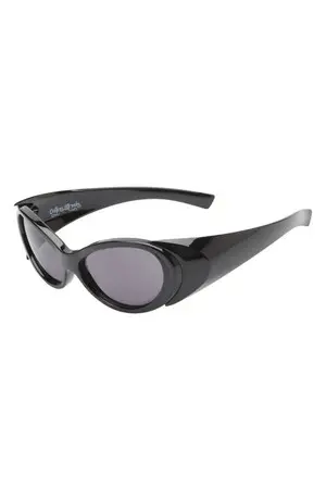 Collina Strada Cocoon Oval Sunglasses - Black