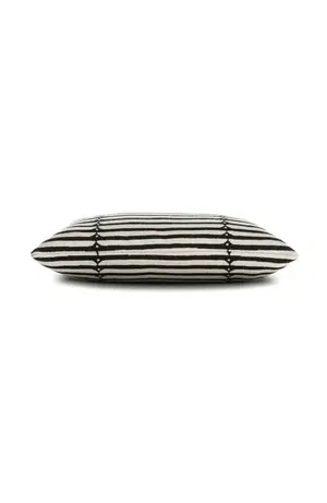 Elaine Smith Sincerity Indoor & Outdoor Woven Accent Pillow - Ebony
