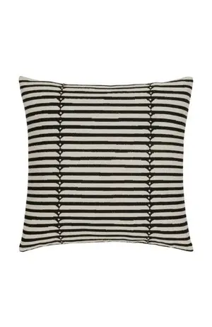 Elaine Smith Sincerity Indoor & Outdoor Woven Accent Pillow - Ebony