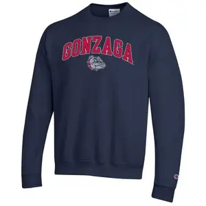 Champion Gonzaga Bulldogs Arch Over Logo Pullover Sweatshirt