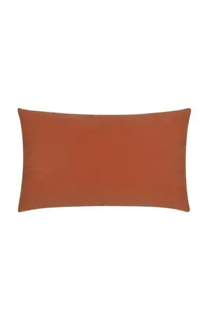 ELAINE SMITH Plush Velvet Indoor & Outdoor Woven Accent Pillow - Papaya