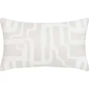 ELAINE SMITH Noble Indoor & Outdoor Woven Accent Pillow - Alabaster