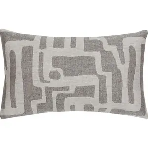 ELAINE SMITH Noble Indoor & Outdoor Woven Accent Pillow - Pewter