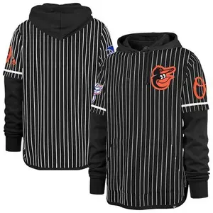 '47 Baltimore Orioles Pinstripe Double Header Pullover Hoodie