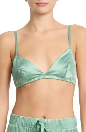 Hanky Panky Satin Bralette - Green Tea