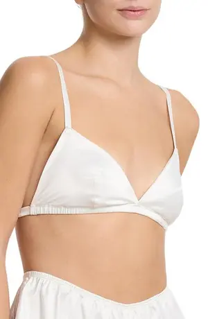 Hanky Panky Satin Bralette - Light Ivory