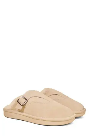 BRUNCH Gender Inclusive Amour Genuine Shearling Slipper - Beige