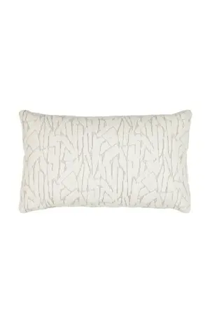 ELAINE SMITH Synchronize Dimensional Chenille Indoor & Outdoor Woven Accent Pillow - Ivory