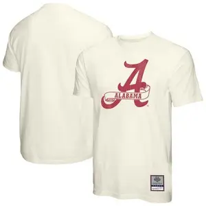 Mitchell & Ness Alabama Crimson Tide Vintage Tone T-shirt - Cream