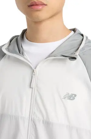 NEW BALANCE Athletics Packable Water Resistant Hooded Jacket