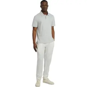 Onia Slub Short Sleeve Polo - Light Gray