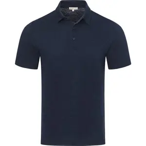 Onia Slub Short Sleeve Polo - Vintage Indigo