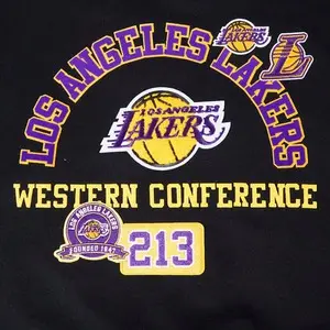 PRO STANDARD Los Angeles Lakers Area Code Cropped Pullover Sweatshirt