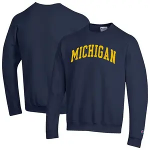 Champion Michigan Wolverines Fleece Pullover Sweatshirt