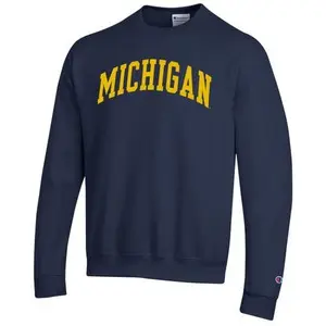 Champion Michigan Wolverines Fleece Pullover Sweatshirt