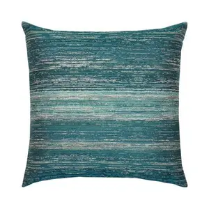 ELAINE SMITH Textured Indoor & Outdoor Woven Accent Pillow Lagoon