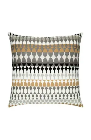 ELAINE SMITH Modern Oval Indoor & Outdoor Woven Accent Pillow - Dune