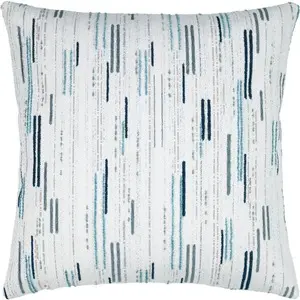 ELAINE SMITH Connection Boucle Indoor & Outdoor Woven Accent Pillow - Ocean