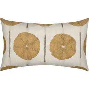 ELAINE SMITH Solstice Jacquard Indoor & Outdoor Woven Accent Pillow - Gold