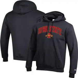 Champion Iowa State Cyclones Arched Logo Fleece Pullover Hoodie - Black