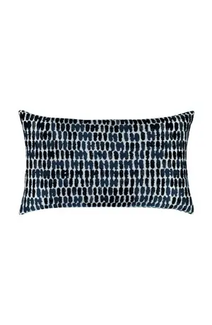 ELAINE SMITH Thumbprint Indoor & Outdoor Woven Accent Pillow - Indigo