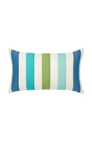 ELAINE SMITH Rhodes Stripe Indoor & Outdoor Woven Accent Pillow - Multi