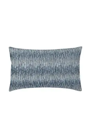 ELAINE SMITH Progress Multicolored Chenille Indoor & Outdoor Woven Accent Pillow - Indigo