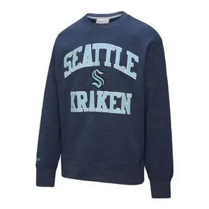 Mitchell & Ness Seattle Kraken Playoff Win Fleece Pullover Sweatshirt
