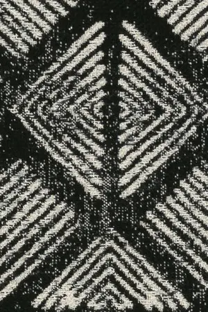 ELAINE SMITH Bakuba Indoor & Outdoor Woven Accent Pillow - Ebony