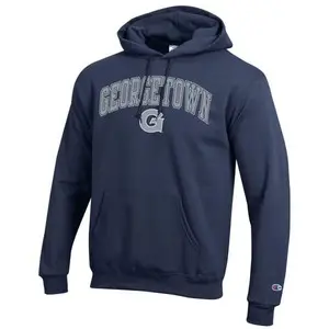 Champion Georgetown Hoyas Arched Logo Fleece Pullover Hoodie - Navy