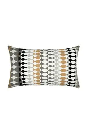 ELAINE SMITH Modern Oval Indoor & Outdoor Woven Accent Pillow - Dune